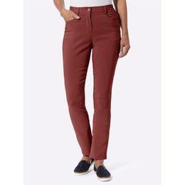 Classic Basics Damen Webhose, rot, Gr. 40, unifarben, 72% Viskose, 25% Polyamid, 3% Elasthan, Hosen