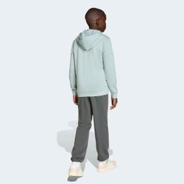 Jungen Trainingsanzug "ESSENTIALS KINDER", grau, Gr. 140, adidas Sportswear, Obermaterial: 52% Baumwolle, 48% Polyester, Sportanz&uuml;ge, zweiteilig, aus
