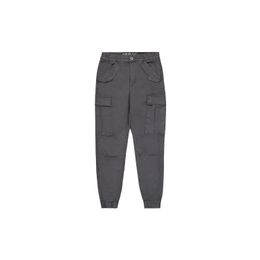 Damen Cargohose "Airman Pant", grau, Gr. 32, Alpha Industries, Obermaterial: 98% Baumwolle, 2% Elastan; Futter: 100% Baumwolle, Hosen