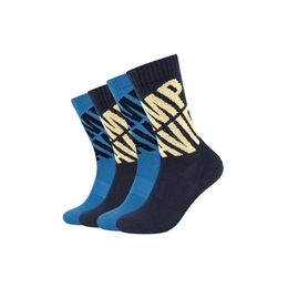 CAMP DAVID Socken Herren Gr&ouml;&szlig;e 39/42 blau / marine / gelb