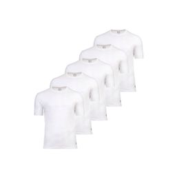 REAL MADRID Herren T-Shirt "T-Shirt RM Undershirt U-Neck 5-Pack 5er Pack", wei&szlig;, Gr. L, Obermaterial: 100% Baumwolle CO., Shirts