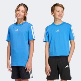 Jungen T-Shirt "ESSENTIALS KIDS"ray blau, wei&szlig;, Gr. 176, adidas Sportswear, Obermaterial: 100% Baumwolle, Shirts, sportlicher Stil,