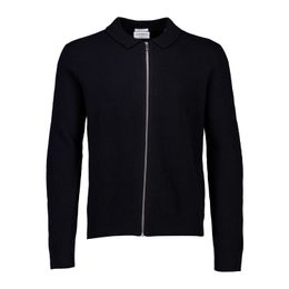 LINDBERGH Herren Cardigan "Cardigan Relaxed Fit", schwarz, Gr. L, unifarben, Obermaterial: 80% Wolle, 20% Nylon, Strickjacken