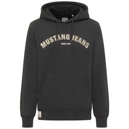 Mustang Sweatshirt 'Style Eden' Herren Gr&ouml;&szlig;e S schwarz / wei&szlig;