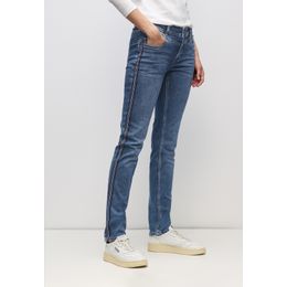 Slim-fit-Jeans Street One, Damen, Gr. 29, L&auml;nge 32, medium blau soft washed, Jeans, 81% Baumwolle, 16% Polyester, 3% Elasthan, unifarben, normal, Jeans Slim-fit-Jeans, 5-Pocket-Style