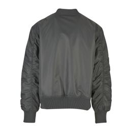 Karl Kani Herren Bomberjacke "Karl Kani Karl Kani Small Signature Distressed Bomber Jacket", grau, Gr. S, unifarben, 100% Polyamid, Jacken