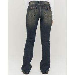 Tally Weijl Damen Bootcut-Jeans "SPADEBOOTY", blau, Gr. 38, Abriebeffekte, Denim/Jeans, Obermaterial: 90% Baumwolle, 8% Elastomultiester, 2%