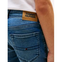 Tommy Hilfiger Jungen Slim-fit-Jeans "SCANTON VINTAGE DENIM", blau, Gr. 4, unifarben, Denim/Jeans, Obermaterial: 98% Baumwolle, 2% Elasthan, Jeans,