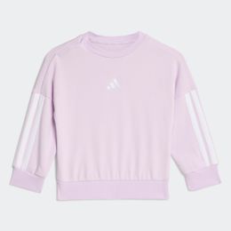 M&auml;dchen Trainingsanzug "ESSENTIALS KIDS", lila, Gr. 98, adidas Sportswear, Obermaterial: 70% Baumwolle, 30% Polyester, Sportanz&uuml;ge