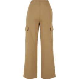 Jogginghose Urban Classics "Urban Classics Damen Ladies Baggy Light Terry Sweat Pants", Damen, Gr. L, US-Gr&ouml;&szlig;en, unionbeige, 70% Baumwolle, 30% Polyester, unifarben, oversize, Hosen Jogginghose