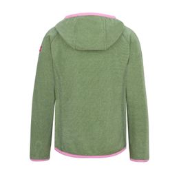 Trollkids M&auml;dchen Fleecejacke "Girls Sandefjord Jacket"pistachio gr&uuml;n, wild rose, Gr. 98, Fleece, Obermaterial: 100% Polyester, Jacken, mit Kapuze,
