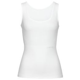 Damen Achseltop "mit hochwertiger Logostickerei", Copenhagen Studios, Gr. L, wei&szlig;, Feinripp, Obermaterial: 96% Baumwolle, 4% Elasthan, bestickt,