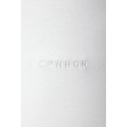 Damen Achseltop "mit hochwertiger Logostickerei", Copenhagen Studios, Gr. M, wei&szlig;, Feinripp, Obermaterial: 96% Baumwolle, 4% Elasthan, bestickt,