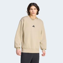 Herren Sweatshirt "M FEELCOZY SWT"wonder cargo, schwarz, Gr. M, adidas Sportswear, Obermaterial: 70% Baumwolle, 30% Polyester, Sweatshirts