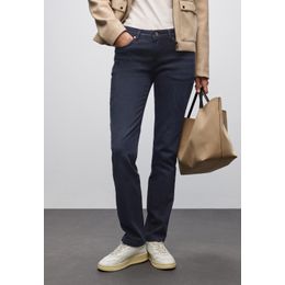 Street One Damen Comfort-fit-Jeans, blau, Gr. 34, unifarben, Jeans, 75% Baumwolle, 23% Polyester, 2% Elasthan, Jeans, 5-Pocket-Style