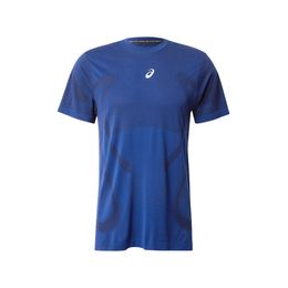 asics Sportshirt 'Road' Herren Gr&ouml;&szlig;e S blau / dunkelblau / wei&szlig;