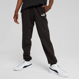 Puma Jungen Trainingshose "ESS NO. 1 LOGO SWEATPANTS FL B", schwarz, Gr. 140, unifarben, Fleece, Obermaterial: 66% Baumwolle, 34% Polyester, Hosen,