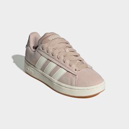 Damen Sneaker "GRAND COURT ALPHA", adidas Sportswear, Gr. 40, braun, Leder, Textil, Schuhe, inspiriert vom Design des adidas campus 00