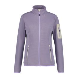 Icepeak Damen Fleecejacke "BOWERSVILLE", lila, Gr. XL, kontrastfarbene Details, unifarben, Fleece, Obermaterial: 100% Polyester, Jacken, mit