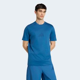 Herren T-Shirt "ADIDAS Z.N.E"dusky petrol, Gr. S, adidas Sportswear, Obermaterial: 100% Baumwolle, Shirts, sportlicher Stil, Kurzarm, aus Baumwolle,
