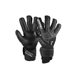 Reusch Damen Torwarthandschuhe "Attrakt Infinity Resistor", schwarz, Gr. 10, mehrfarbig, 74% Elastodien, 21% Polyester, 5% Polyamid, Handschuhe, mit