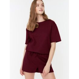 Trendyol Shorty Damen Gr&ouml;&szlig;e XS burgunder Winterkleid