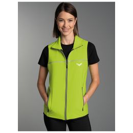 TRIGEMA Damen Steppweste "TRIGEMA Atmungsaktive Sport-Weste", gelb, Gr. XL, 92% Polyester, 8% Elastan, Westen