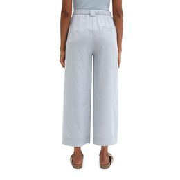 Marc O'Polo MARC O'POLO Damen Dehnbund-Hose "MARGO Wide", wei&szlig;, Gr. 42, Web, Obermaterial: 90% Lyocell, 10% Leinen, Hosen, Model Margo wide aus