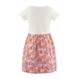 happy girls M&auml;dchen Sommerkleid, bunt, Gr. 122, bedruckt, Interlock;Web, Obermaterial: 95% Baumwolle, 5% Elasthan. Futter: 100% Baumwolle. Unterteil: