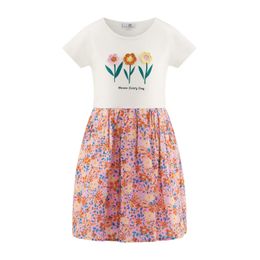 happy girls M&auml;dchen Sommerkleid, bunt, Gr. 92, bedruckt, Interlock;Web, Obermaterial: 95% Baumwolle, 5% Elasthan. Futter: 100% Baumwolle. Unterteil: