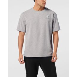 T-Shirt Plein Sport "T-Shirt Rundhalsausschnitt", Jungen, Gr. L, grau (71, lightgrau), Obermaterial: 47% Polyester, 38% Viskose, 15% Elasthan, Shirts T-Shirt
