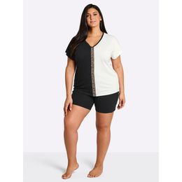 w&auml;schepur W&Auml;SCHEPUR Damen Shorty, Gr. 40, schwarz, 50% Baumwolle, 50% Viskose, Homewear-Sets