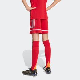 Jungen Trainingsshorts "SQUA25 SHO Y", wei&szlig;, Gr. 176, adidas Performance, Obermaterial: 100% Polyester, Hosen, f&uuml;r Kinder, mit Gummizug, kurze Hose