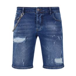 2Y STUDIOS Herren Shorts "2Y Studios Herren 2Y Jeans Shorts"blau, Gr. 32, unifarben, 97% Baumwolle, 3% Elasthan, Hosen