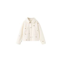 Mango Kids Between-Season Jacket 'flowset' girl Beige size 3-4 Jahre