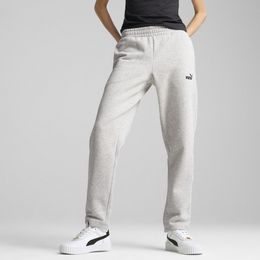 Puma Damen Sporthose "ESS Small No. 1 Logo Jogginghose Damen"light gray heather, Gr. S, unifarben, 66% Baumwolle, 34% Polyester, Hosen