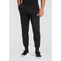 Puma Herren Trainingshose "ESS CAMO SWEATPANTS FL CL", schwarz, Gr. S, tarnfarben, Fleece, Obermaterial: 66% Baumwolle, 34% Polyester, Hosen, Regular