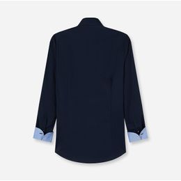 OLYMP Herren Langarmhemd "Level Five"kobalt, Gr. 37, Web, Obermaterial: 97% Baumwolle, 3% Elastolefin, Hemden, Royal Kentkragen, Businesshemd, body