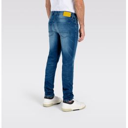 MAC Herren Straight-Jeans "Flexx-Driver", blau, Gr. 30, Denim/Jeans, Obermaterial: 92% Baumwolle, 6% Elastomultiester, 2% Elasthan, Jeans, super