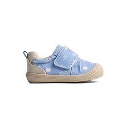 Wheat Lauflernschuh 'Kei' Gr&ouml;&szlig;e 21 beige / hellblau / offwhite