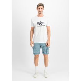 Herren T-Shirt "Basic T-Shirt BL Rainbow Ref.", wei&szlig;, Gr. XL, Alpha Industries, Obermaterial: 100% Baumwolle, Shirts