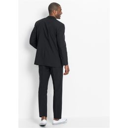 bonprix Herren Anzug "Anzug (2-tlg. Set), Regular Fit"schwarz, Gr. 28, gepflegt, unifarben, Web, Obermaterial: 100% Polyester. Futter: 100%