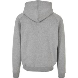 Urban Classics Herren Kapuzenfleecejacke "Urban Classics Herren Zip Hoody", grau, Gr. L, unifarben, 65% Baumwolle, 35% Polyester, Jacken