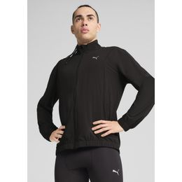 Puma Herren Trainingsjacke "RUN VELOCITY WOVEN JACKET", schwarz, Gr. L, unifarben, Obermaterial: 88% Polyester, 12% Elasthan, Jacken, mit
