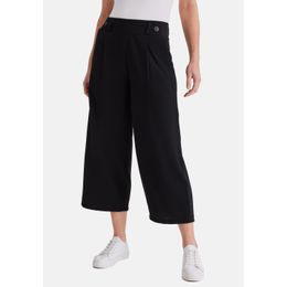 STOOKER WOMEN Damen Culotte "COMO Jersey Wide leg fit Jerseyhose"schwarz, Gr. M, Jersey, 96% Polyester, 4% Elasthan, Hosen, Wide Leg Fit Casual Clean