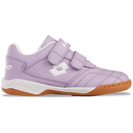Lotto M&auml;dchen Hallenschuh, Gr. 29, wei&szlig;, Synthetik, mehrfarbig, Schuhe, - mit nicht-f&auml;rbender Sohle