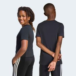 M&auml;dchen T-Shirt "J COLLEG T", schwarz, Gr. 158, adidas Sportswear, Obermaterial: 100% Baumwolle, Shirts, f&uuml;r Kinder, mit grafischem Design, aus