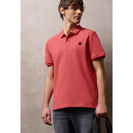 Street One MEN Herren Poloshirt, rosa, Gr. XL, unifarben, Web, 95% Baumwolle, 5% Elasthan, Shirts, aus Baumwolle mit Stretchante