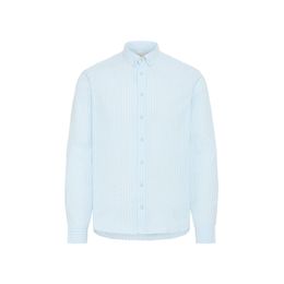 Blend Herren Langarmhemd "Langarmhemd BHAdas", blau, Gr. L, Obermaterial: 65% Baumwolle CO. 35% Polyester PES., Hemden