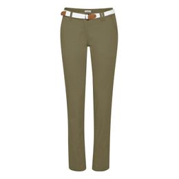 oxmo Damen Chinohose "Chinohose OXChakira", gr&uuml;n, Gr. 44, Obermaterial: 98% Baumwolle CO. 2% Elasthan EL., Hosen